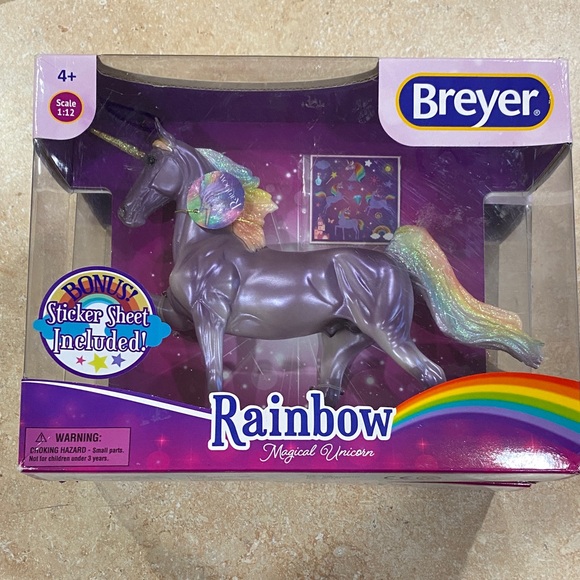 Breyer | Toys | Breyer Rainbow Unicorn With Colorful Mane 12 Scale New ...